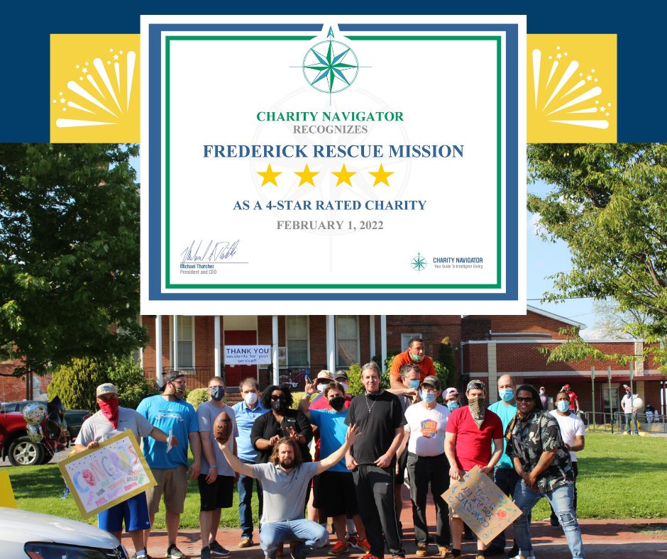 Charity Navigator 4-Star Rating | Frederick Rescue Mission